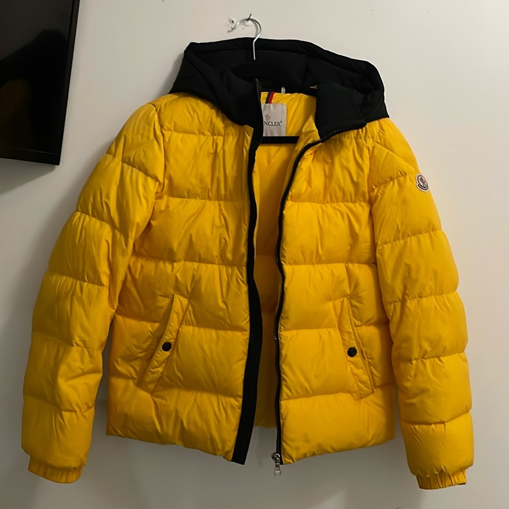 Moncler Yellow Puffer Jacket - Gem